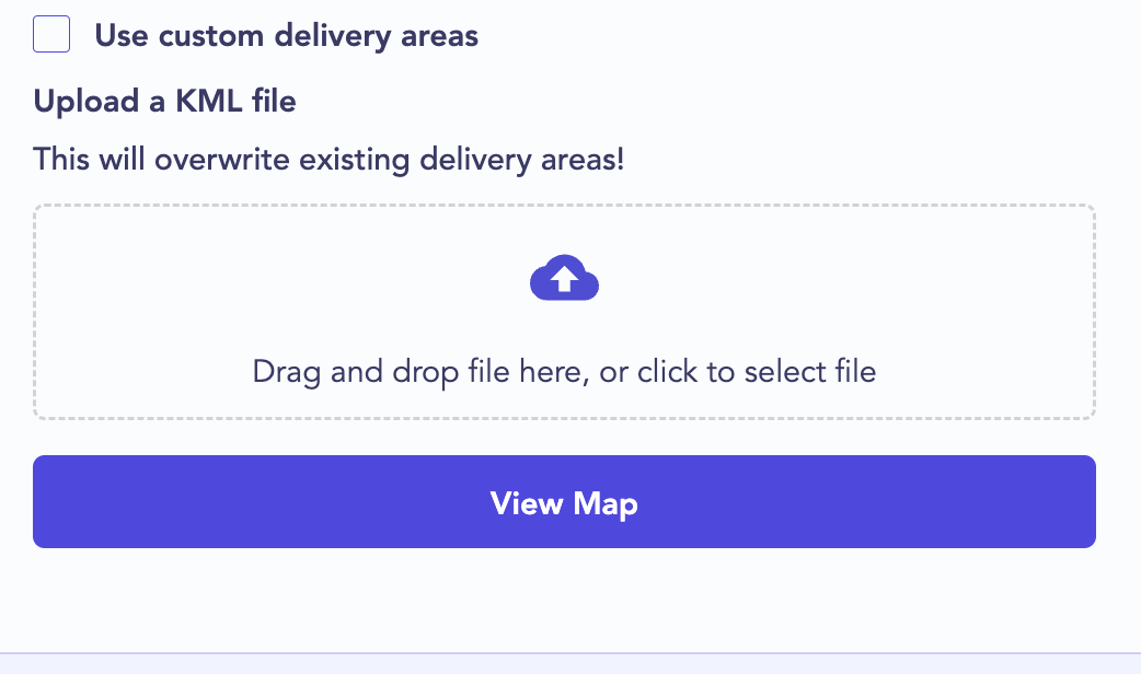 Setting up Delivery Areas – Help Centre